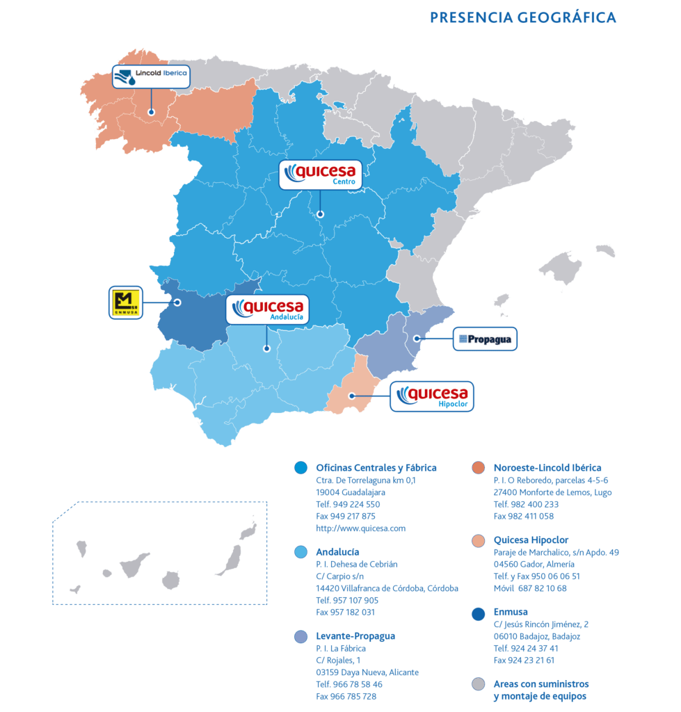 Mapa con info – Quicesa